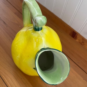 Rare Vintage Sur La Table Lemon Pitcher, Made in Italy Lemon Shaped ...