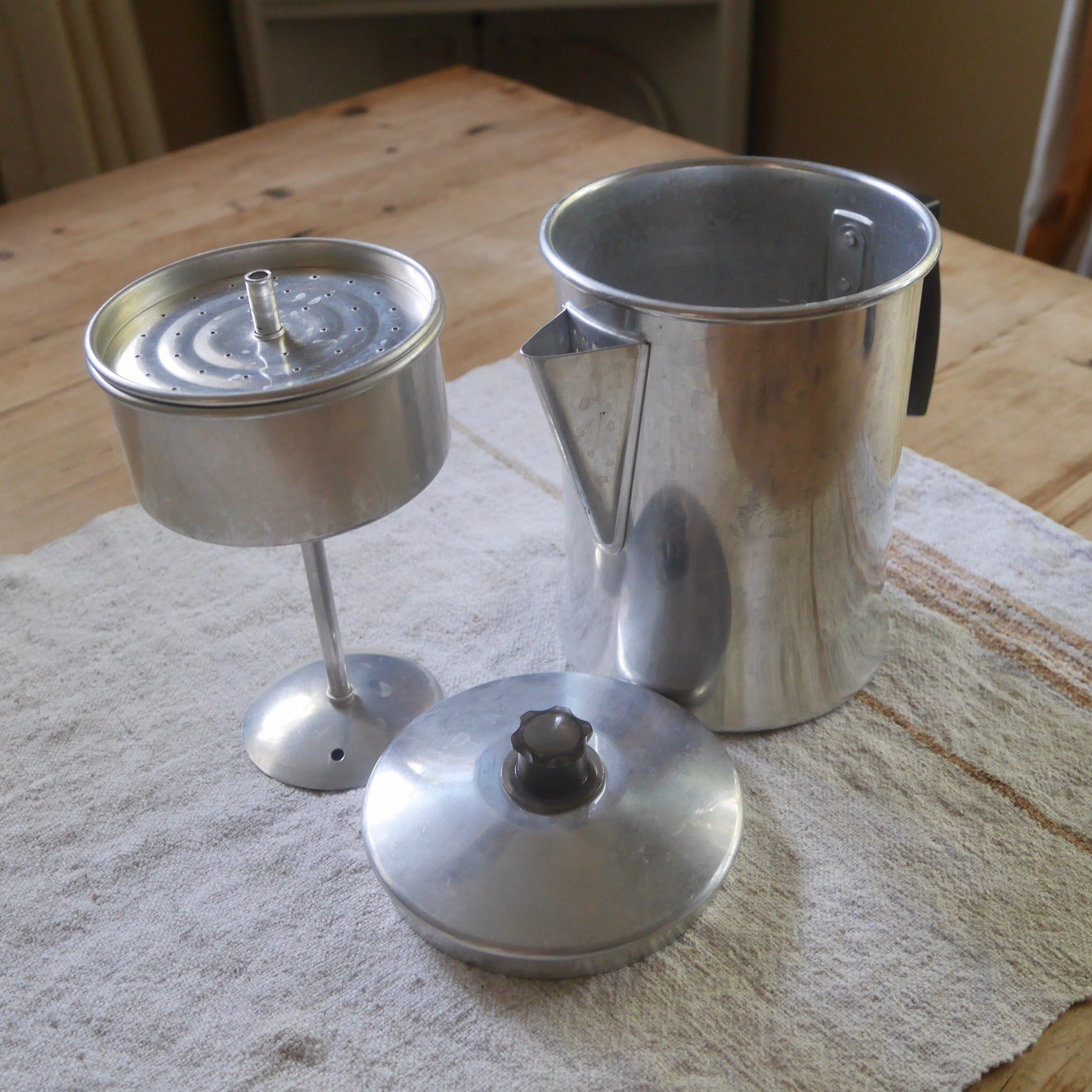 Vintage Mirro Aluminum Coffee Pot Percolator Camping Coffee - Etsy