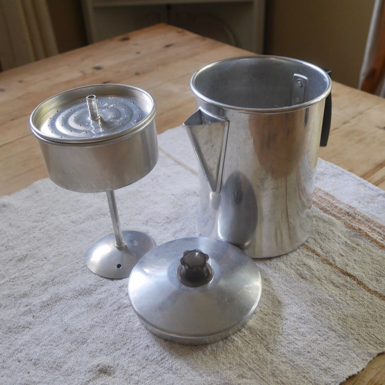 Vintage Mirro Aluminum Coffee Pot Percolator Camping Coffee - Etsy