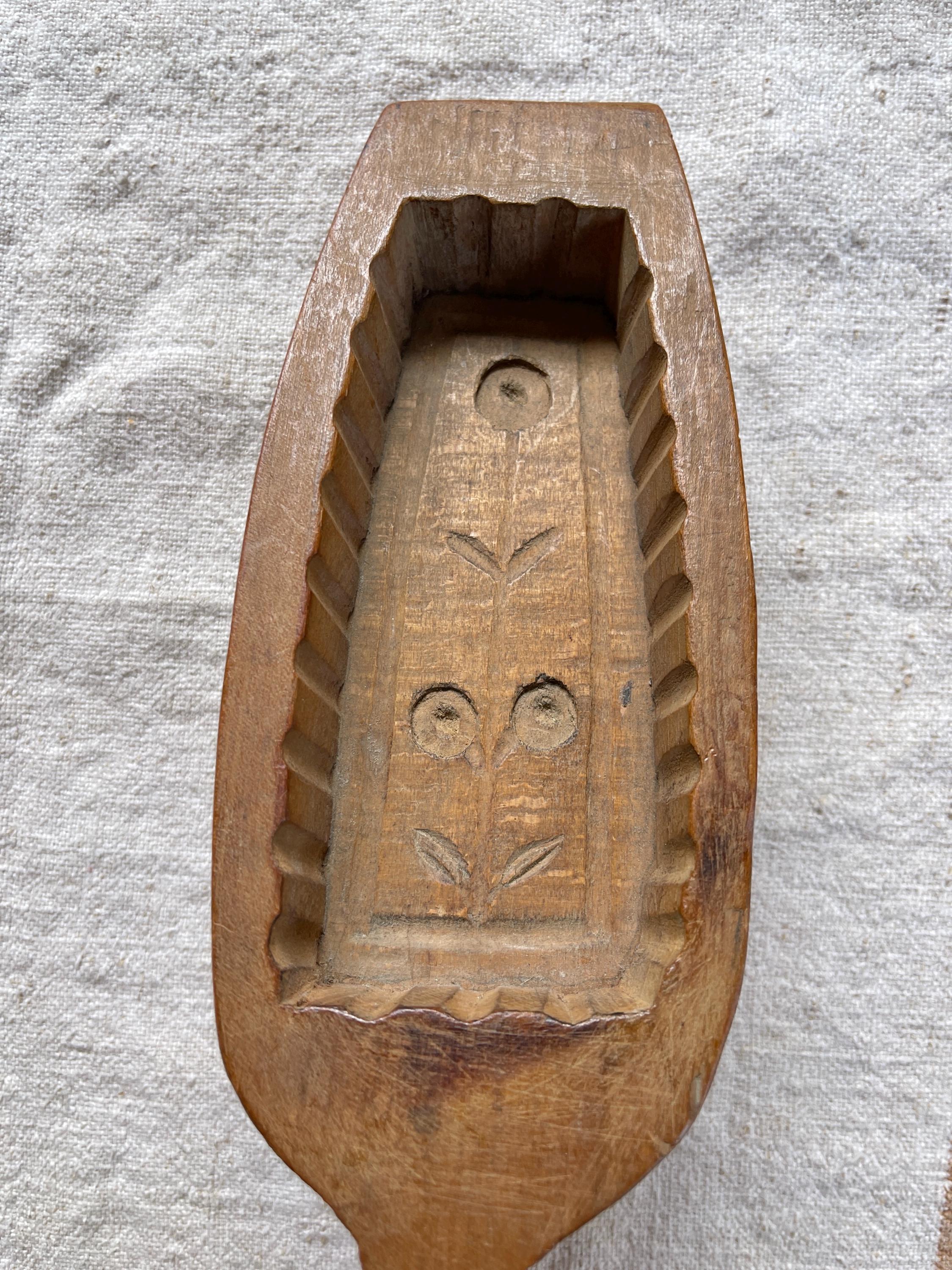 Antique French Wood Butter Mold: Floral Design, Primitive Farm Decor - Etsy