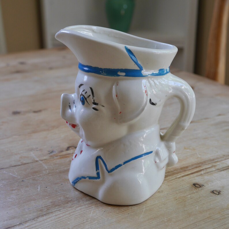 Vintage Shawnee Ceramic Pig Pitcher - Etsy