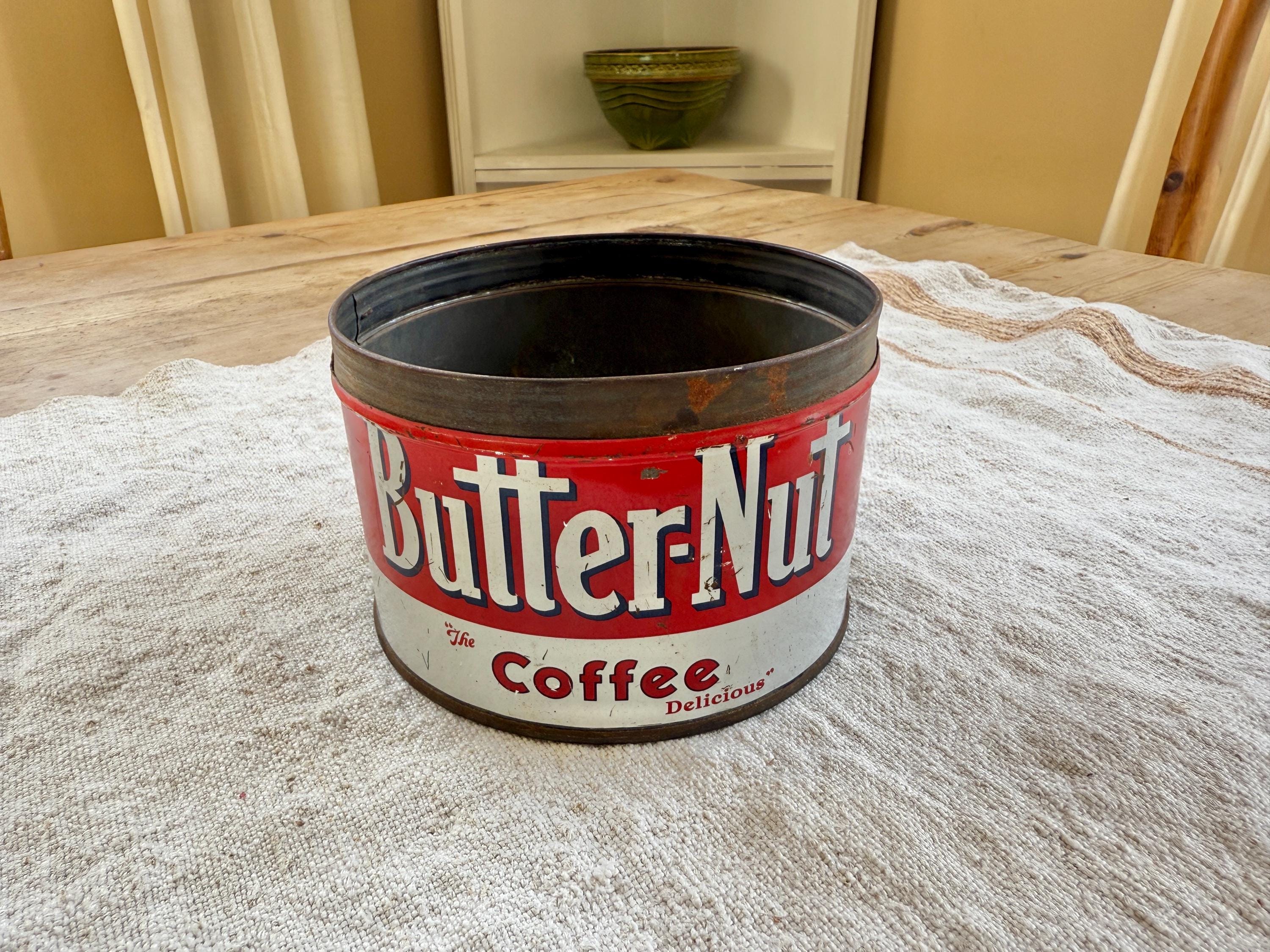 Vintage Butter-nut Coffee Tin: Omaha Advertising Can - Etsy