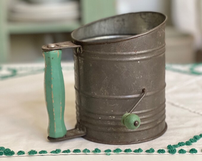 Flour Sifter BY Bromwell With Green Handle, Extra Heavy Large Bromwell ...