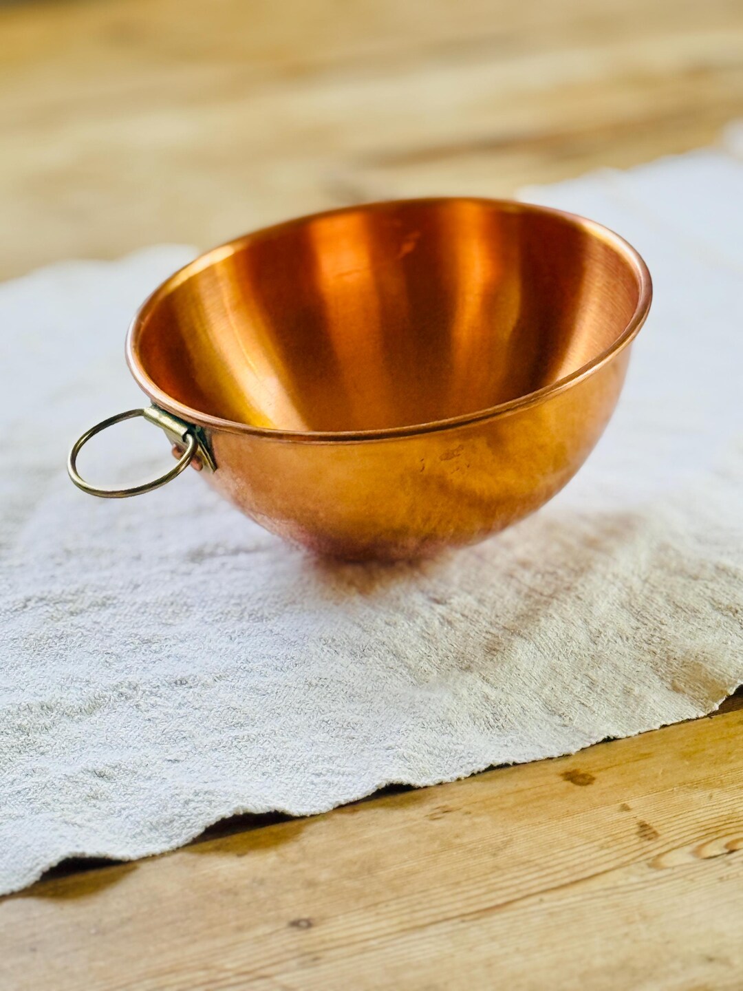 Copral Copper Bowl Made in Portugal, Small Copper Bowl With Hanger ...