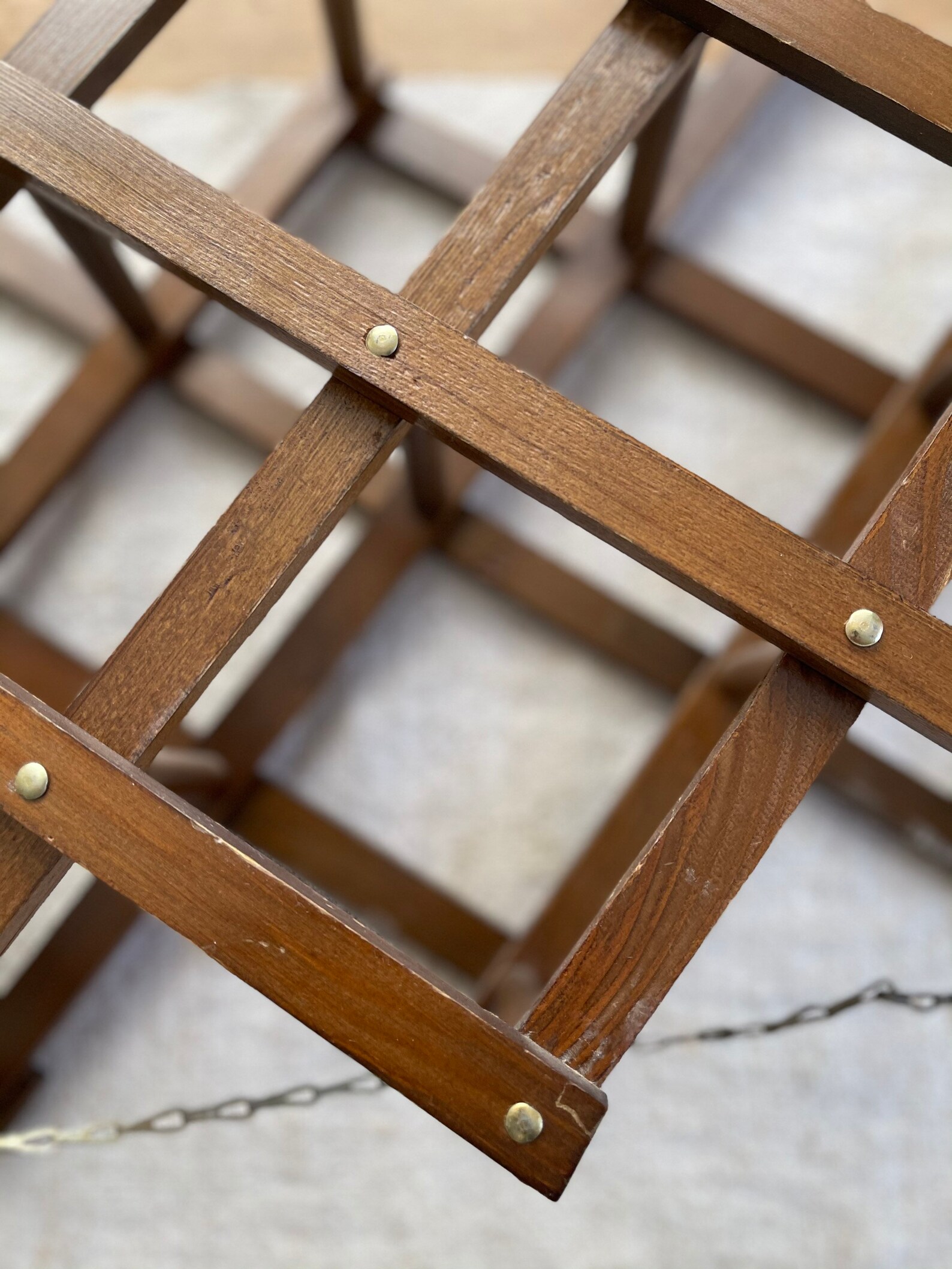 Vintage Expandable Accordion Wood Wine Rack / Wood Wine Rack | Etsy