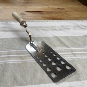 Vintage Expandable Triple Blade Spatula Stainless Steel Wood Handle ...