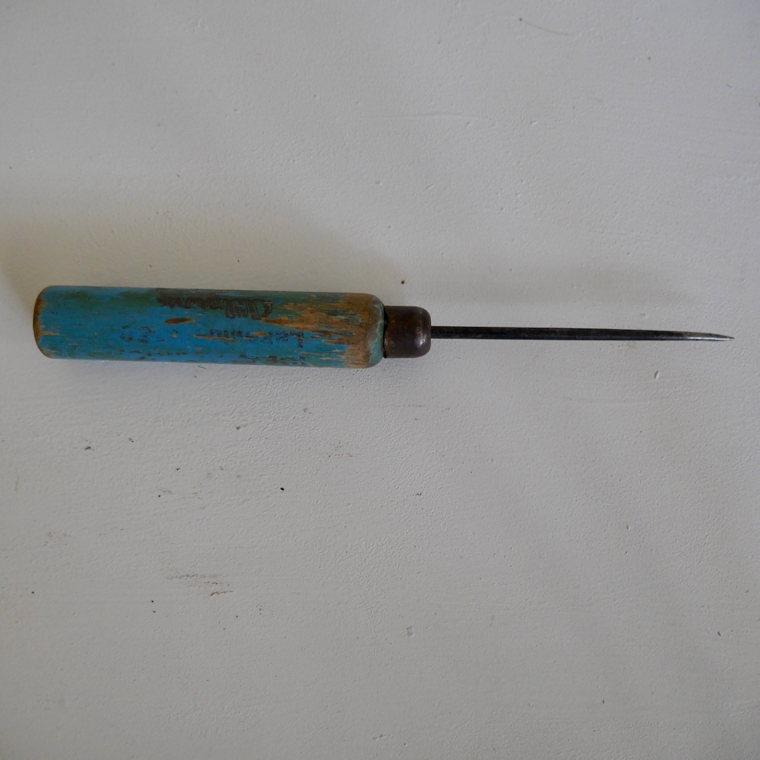 Authentic Vintage Ice Pick / Wisconsin Ice and Coal Co. / Ice Pick With ...