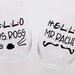 Hello Mr. Rachel Hello Mrs. Ross Wine Glass Set / Friends Themed ...
