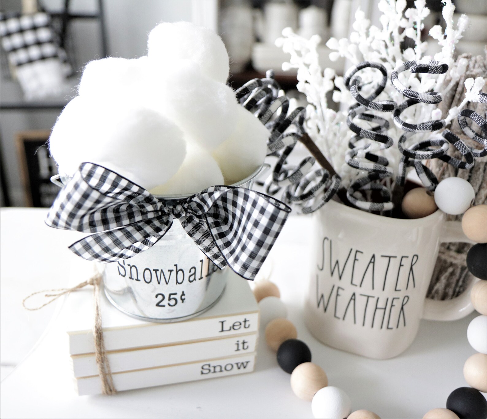 Snowballs-snowball Decor-galvanized Decor-christmas - Etsy