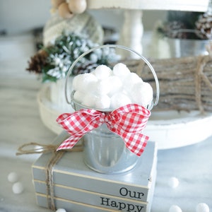 Snowballs-mini Snowball Decor-galvanized Decor-christmas Decor-winter ...