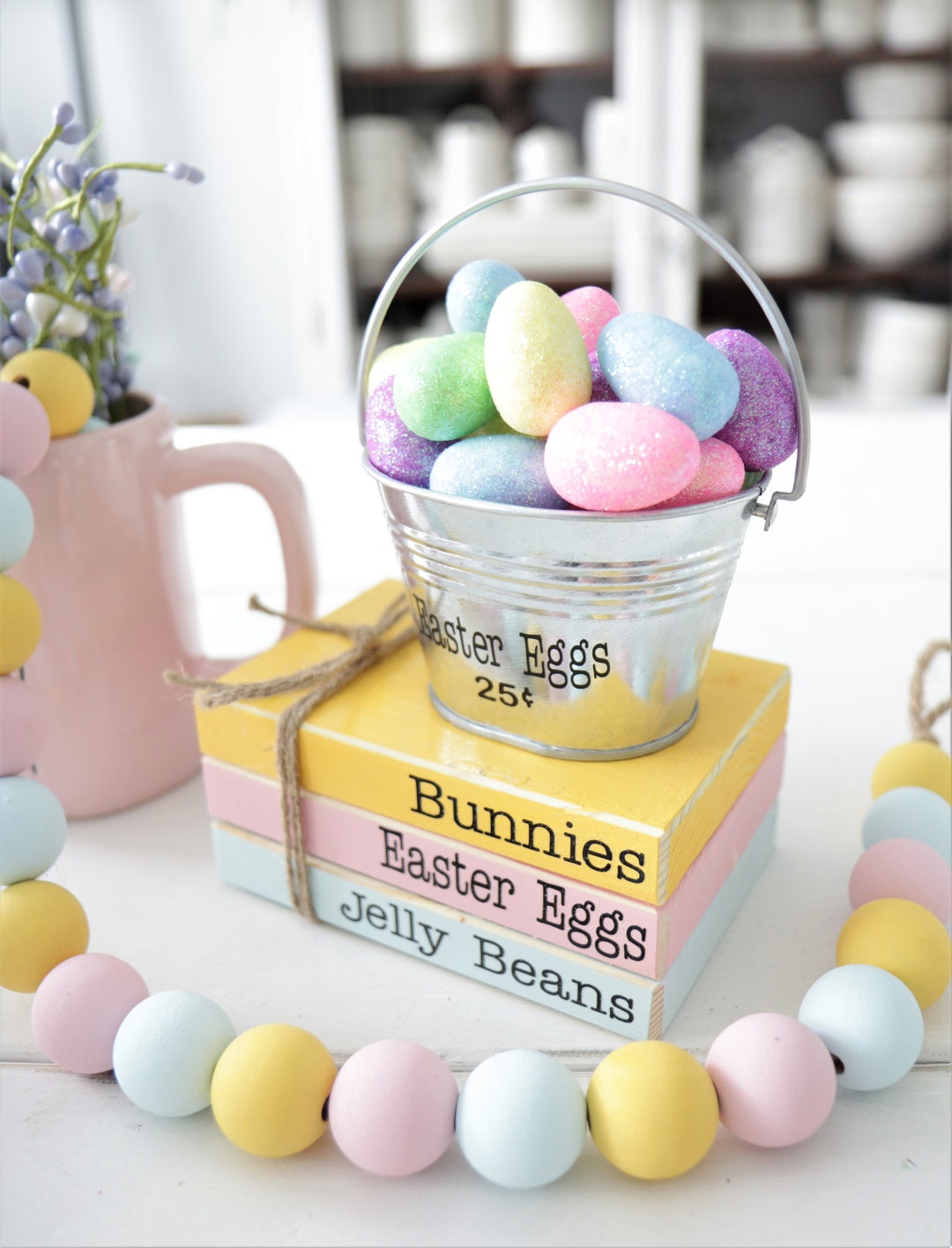 Galvanized Bucket-carrot Decor-bunny Decor-spring Decor-tier Tray Decor ...