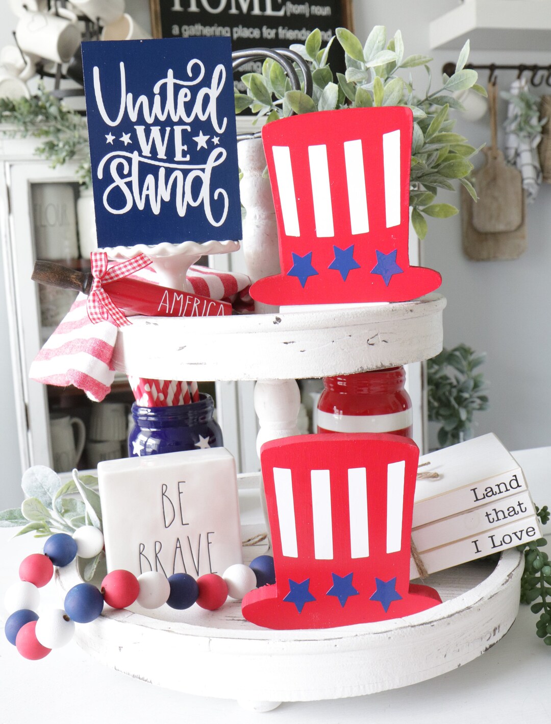 Uncle Sam Hat-fourth of July-patriotic Decor-4th of July Decor-usa ...
