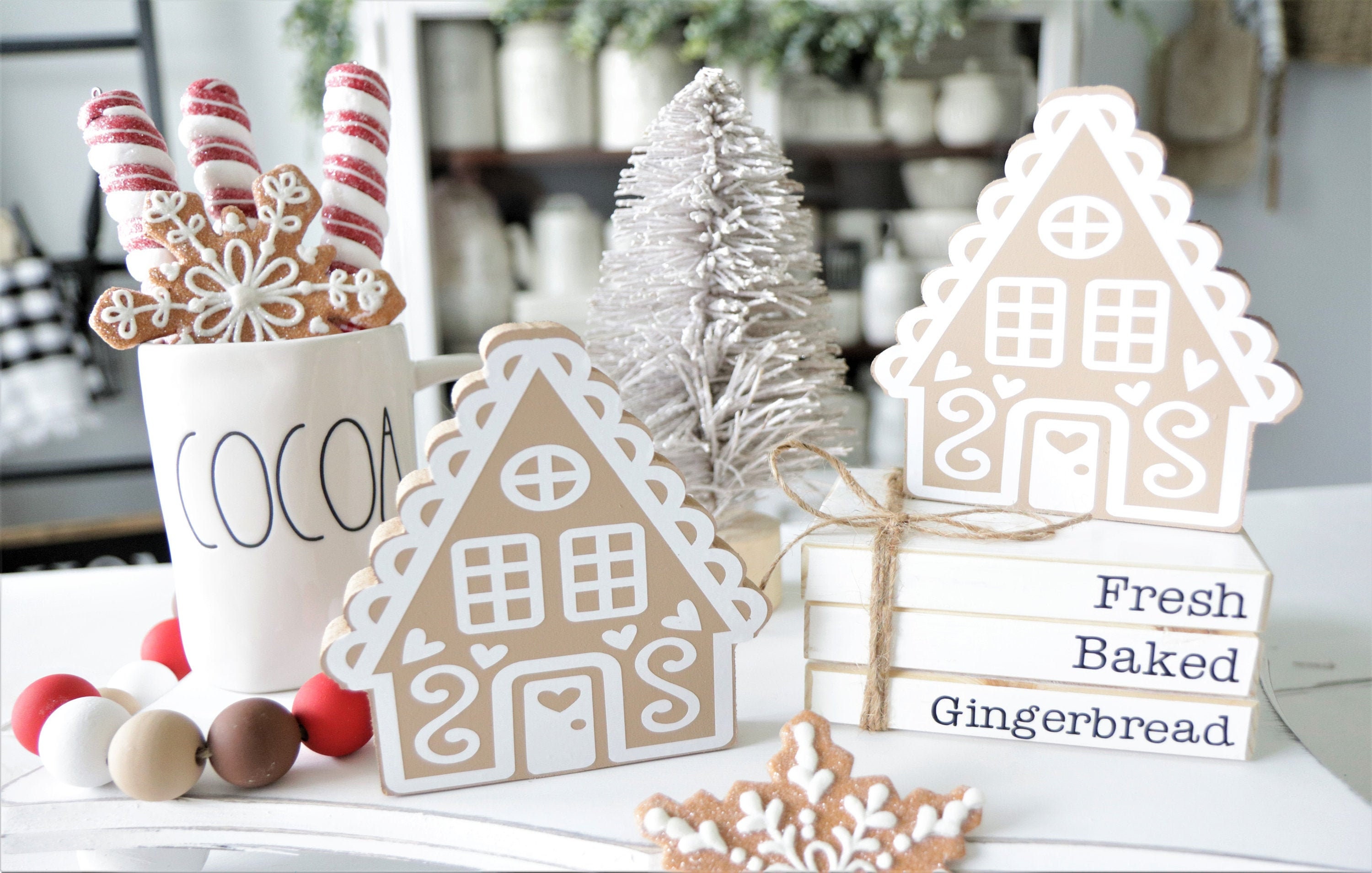 Gingerbread House-Gingerbread Decor-Gingerbread Cookies-Tier | Etsy