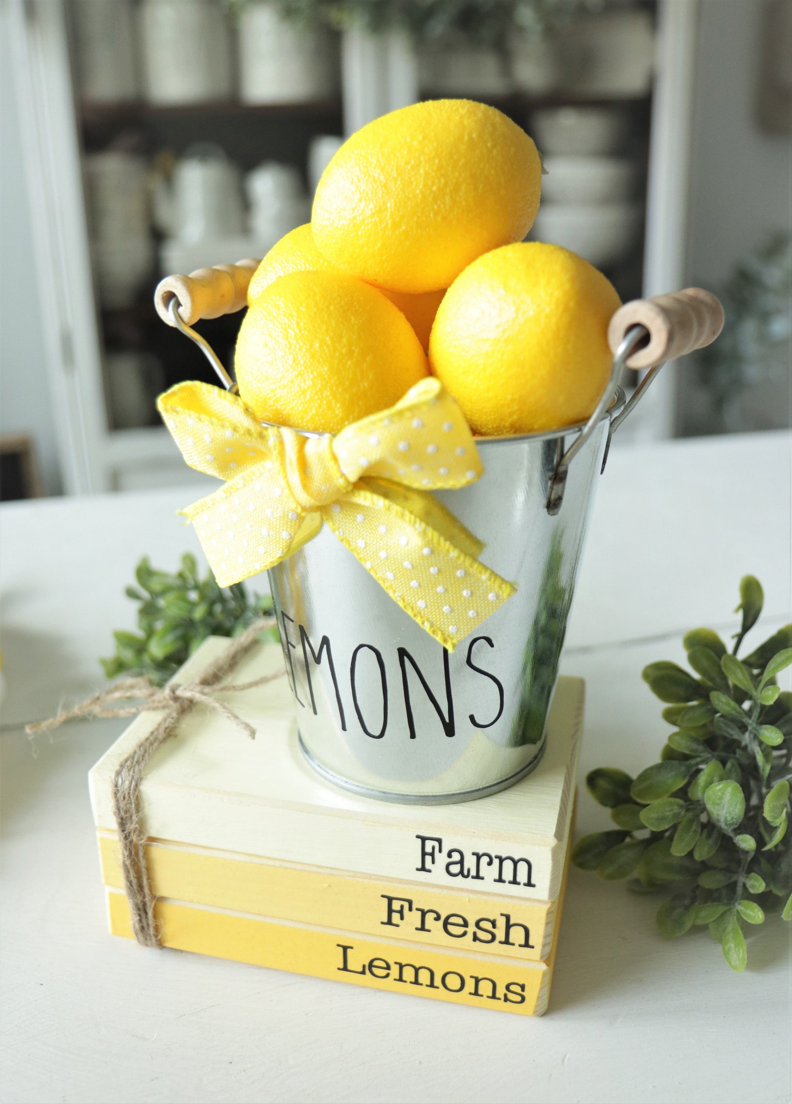 Galvanized Lemon Bucket-summer Decor-lemon Decor-lemon-fruit | Etsy