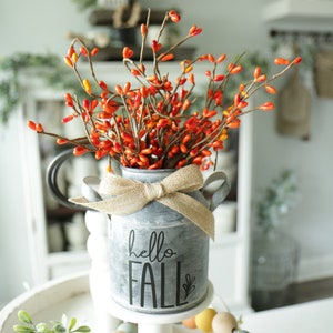 Galvanized Fall Floral Arrangement-fall Arrangement-fall Decor-tier ...