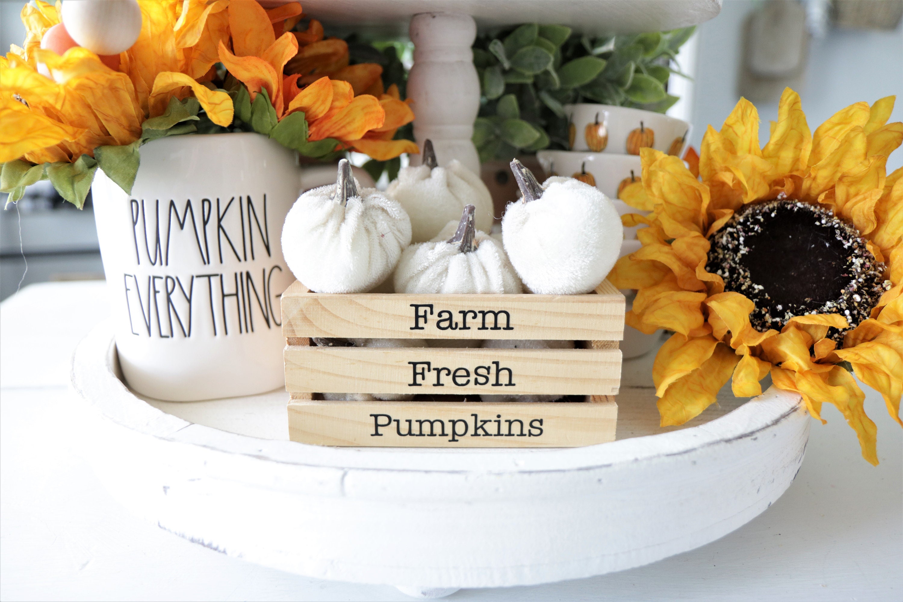 Farm Fresh Pumpkins Wooden Crate-fall Pumpkin-autumn | Etsy