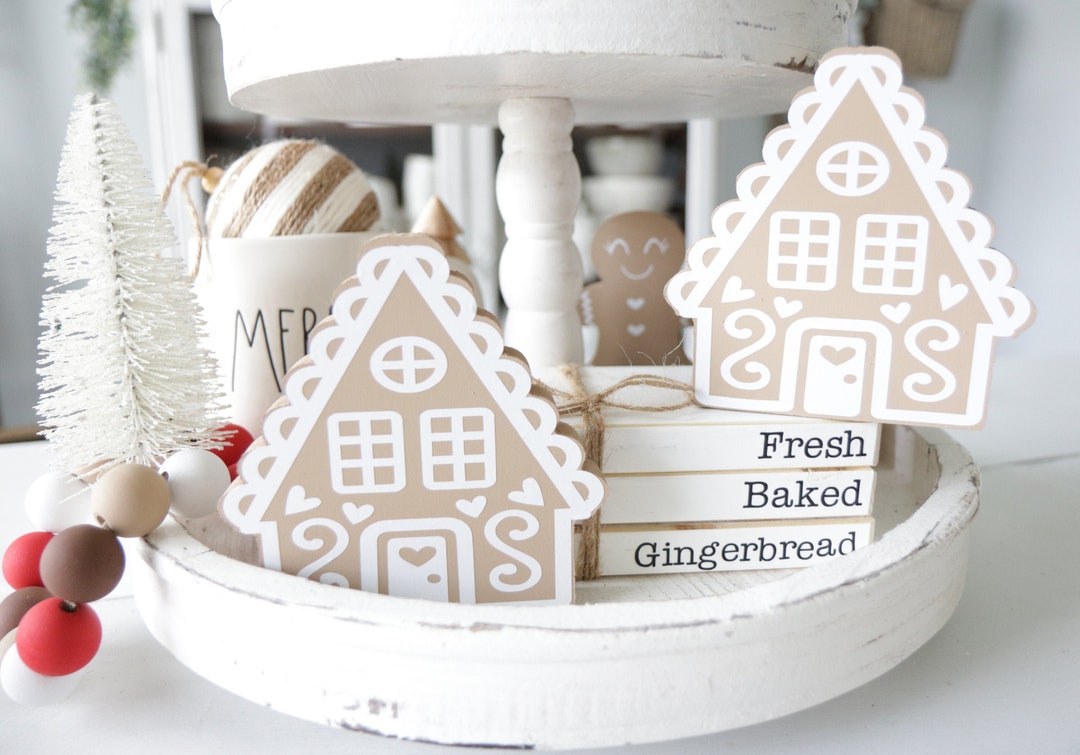 Gingerbread House-gingerbread Decor-gingerbread Cookies-tier Tray Sign ...