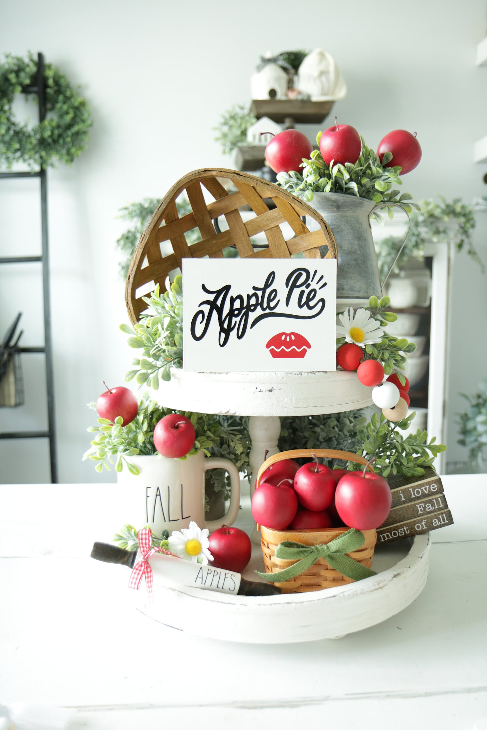 Farm Fresh Apple Basket-fall Pumpkin-autumn Decor-pumpkin | Etsy