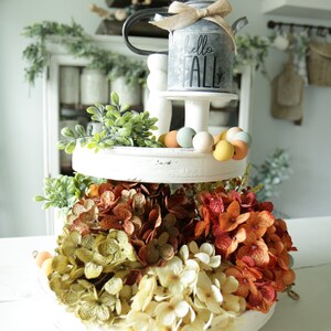 Galvanized Fall Floral Arrangement-fall Arrangement-fall Decor-tier ...