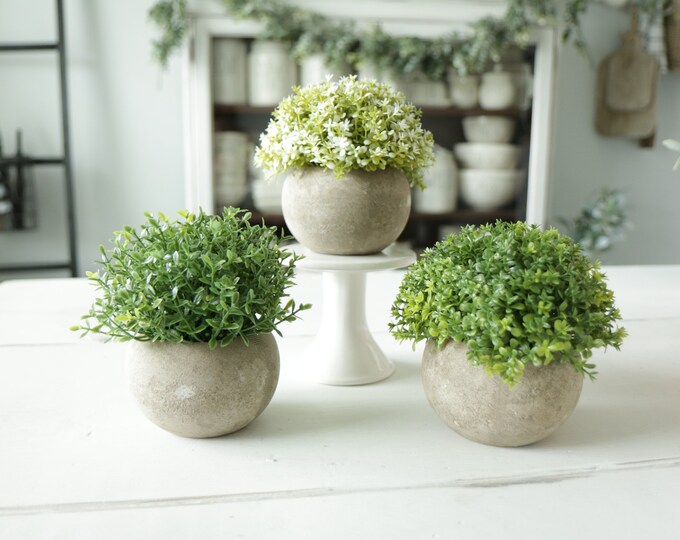 Greenery Arrangement-mini Tiered Tray Greenery-farmhouse Home Decor ...