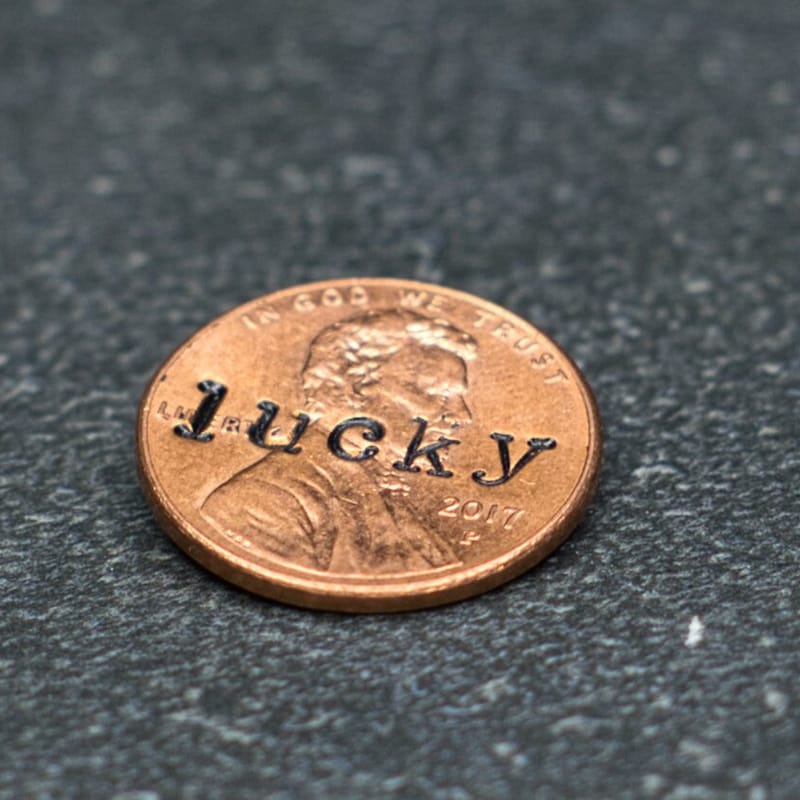 Hand Stamped Penny - Etsy