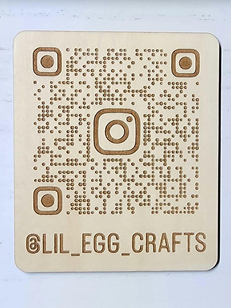 Custom Laser Engraved QR Code for Business Signs - Etsy