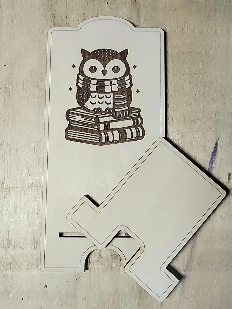 Wooden Travel Phone Stand With Cute Animal Engravings - Etsy