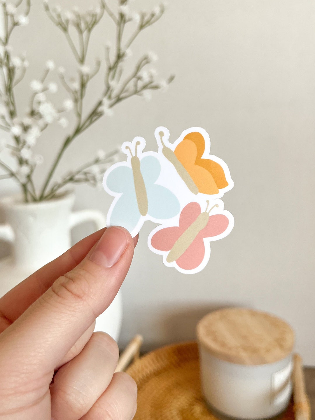 Three Butterflies Sticker Pregnancy and Infant Loss Stillbirth Gift ...