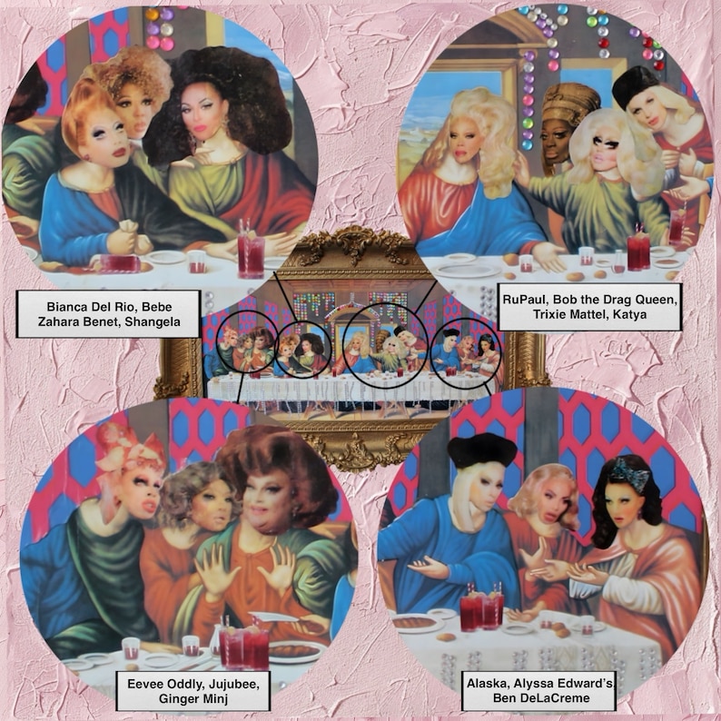 The Sickening Supper - Printable Wall Art Digital Download With 5 File ...