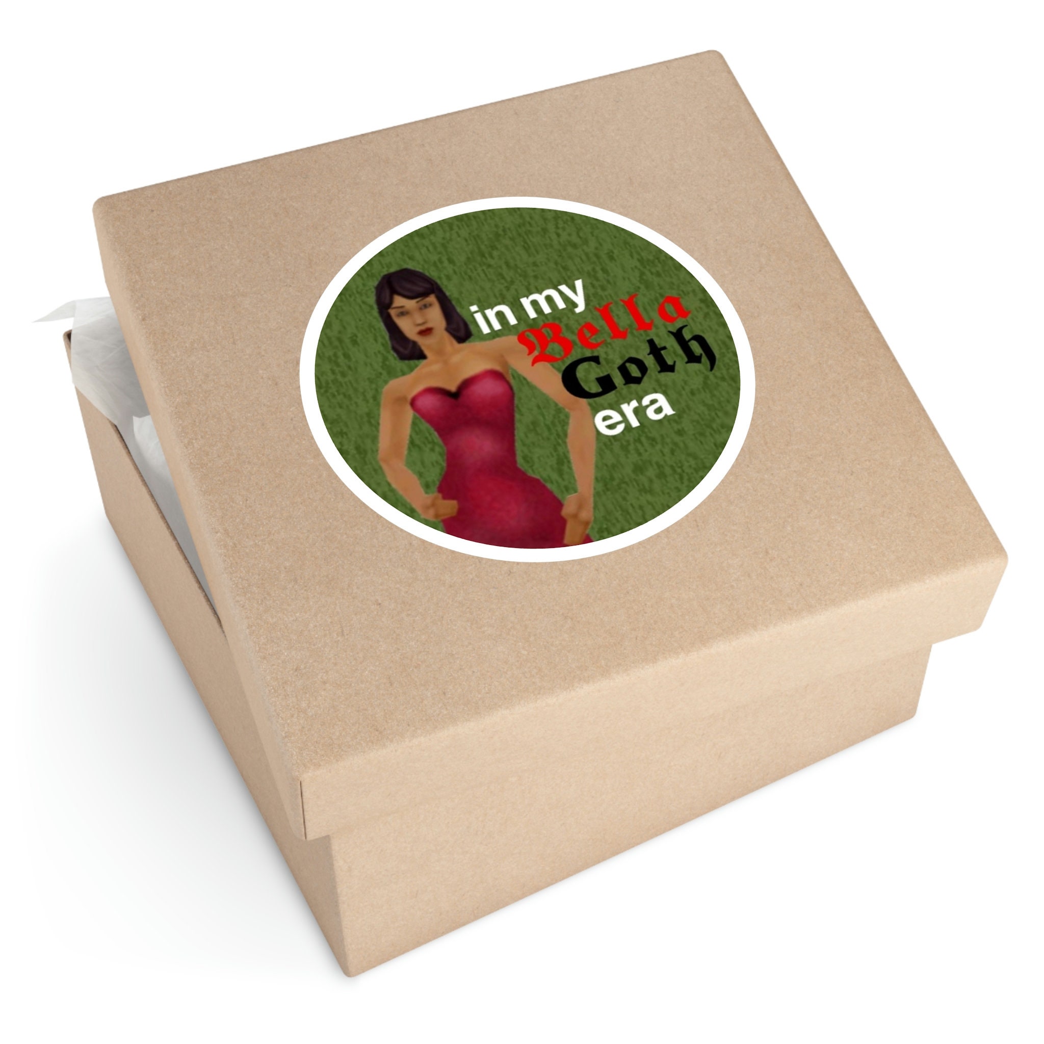 Bella Goth Sims 1 Round Sticker in My Bella Goth Era - Etsy