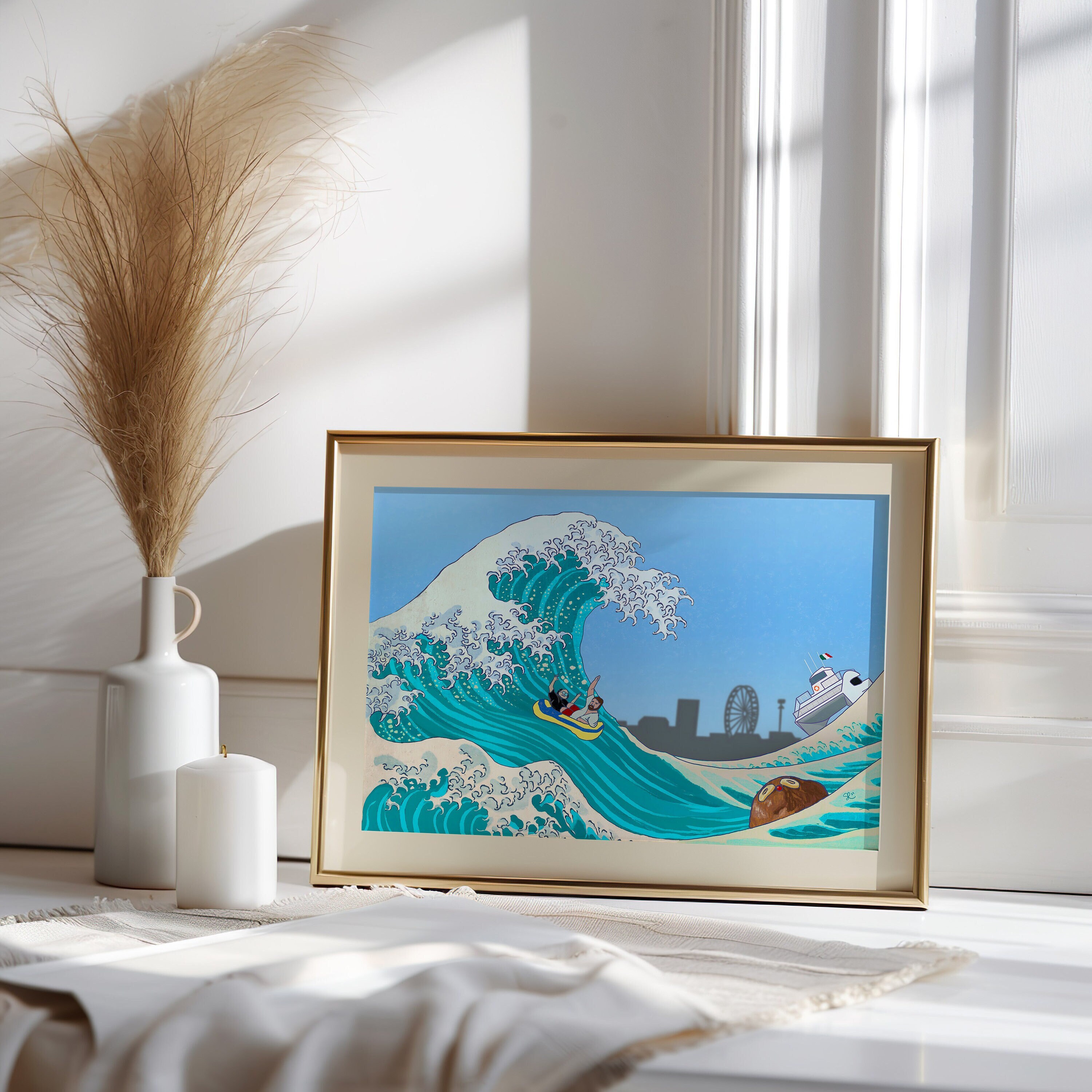 Always Sunny Spoof of the Great Wave off Kanagawa by Hokusai - the Gang ...