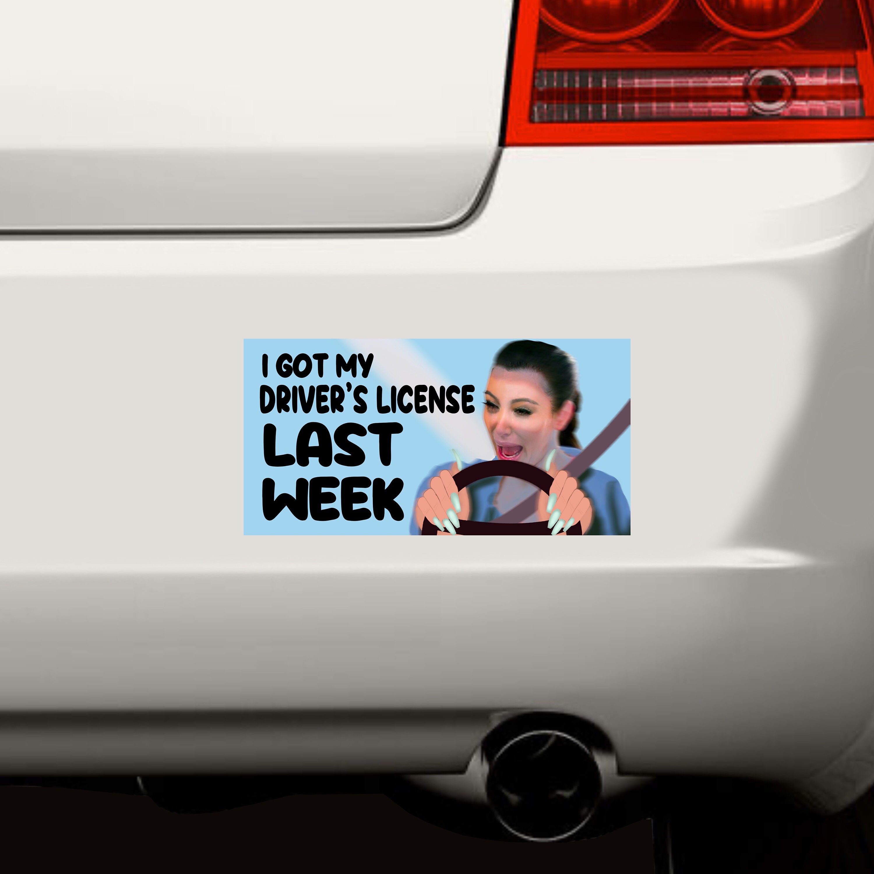 Olivia Rodrigo Bumper Sticker I Got My Drivers License Last Week Kim ...