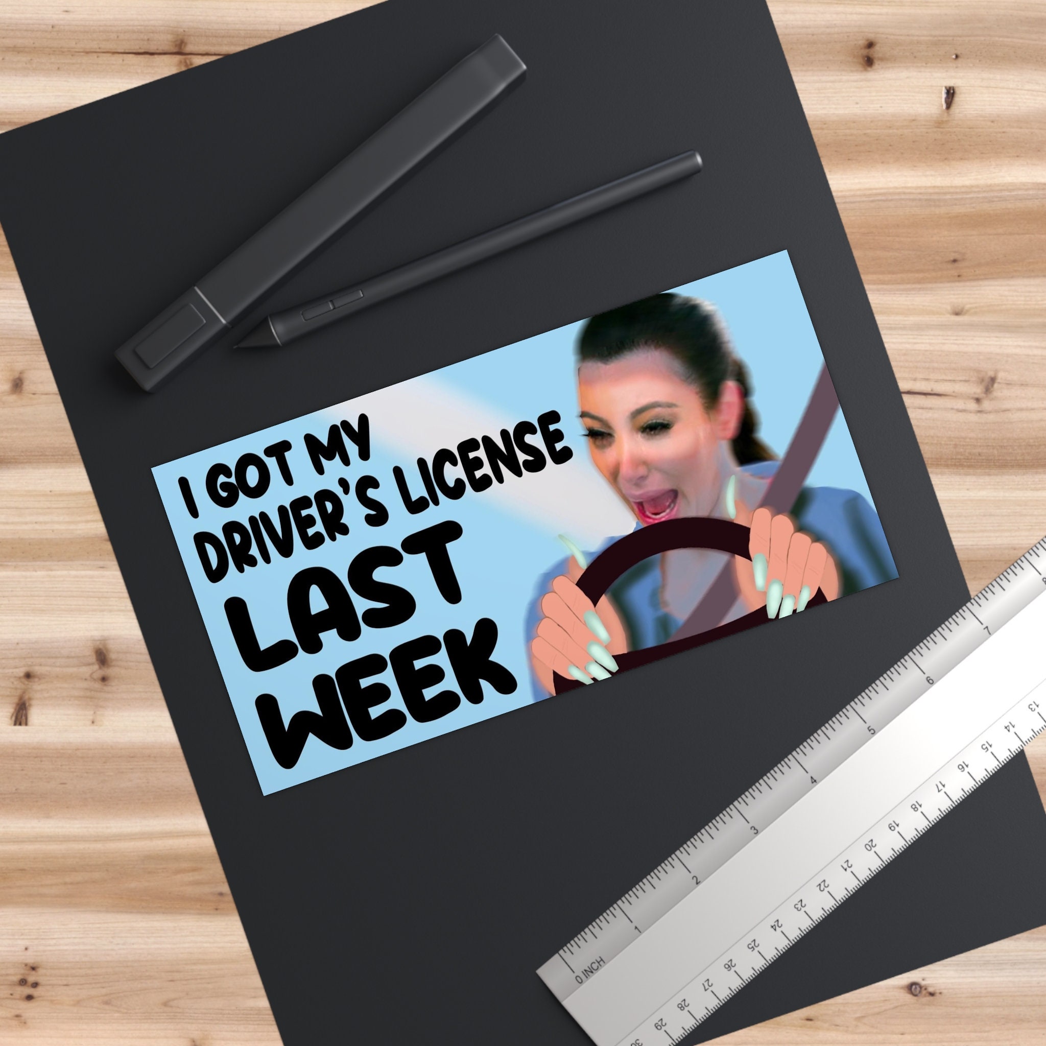 Olivia Rodrigo Bumper Sticker I Got My Drivers License Last Week Kim ...