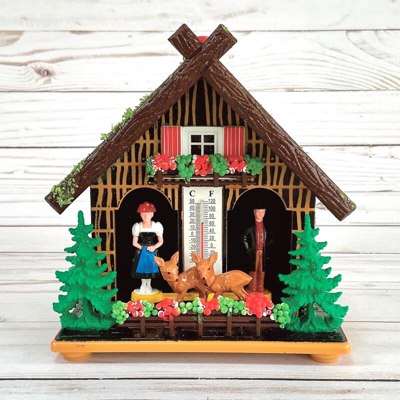 Weather House Thermometer - Etsy