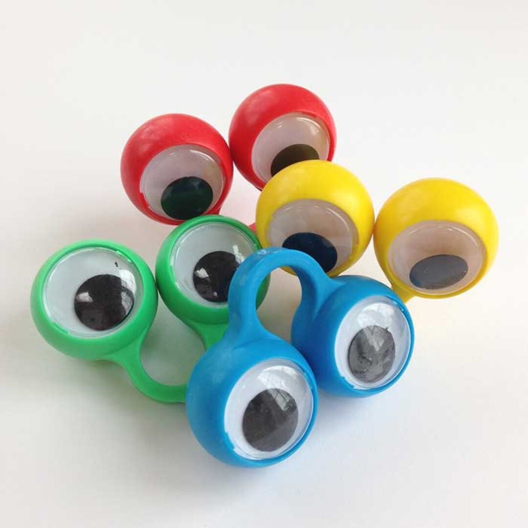 Large Googly Eye Rings 5, Eyeball Rings, Finger Monster Rings, Finger ...
