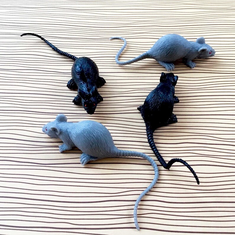 6 Fake Mice Realistic Rodents Gross Creepy Scary Plastic - Etsy