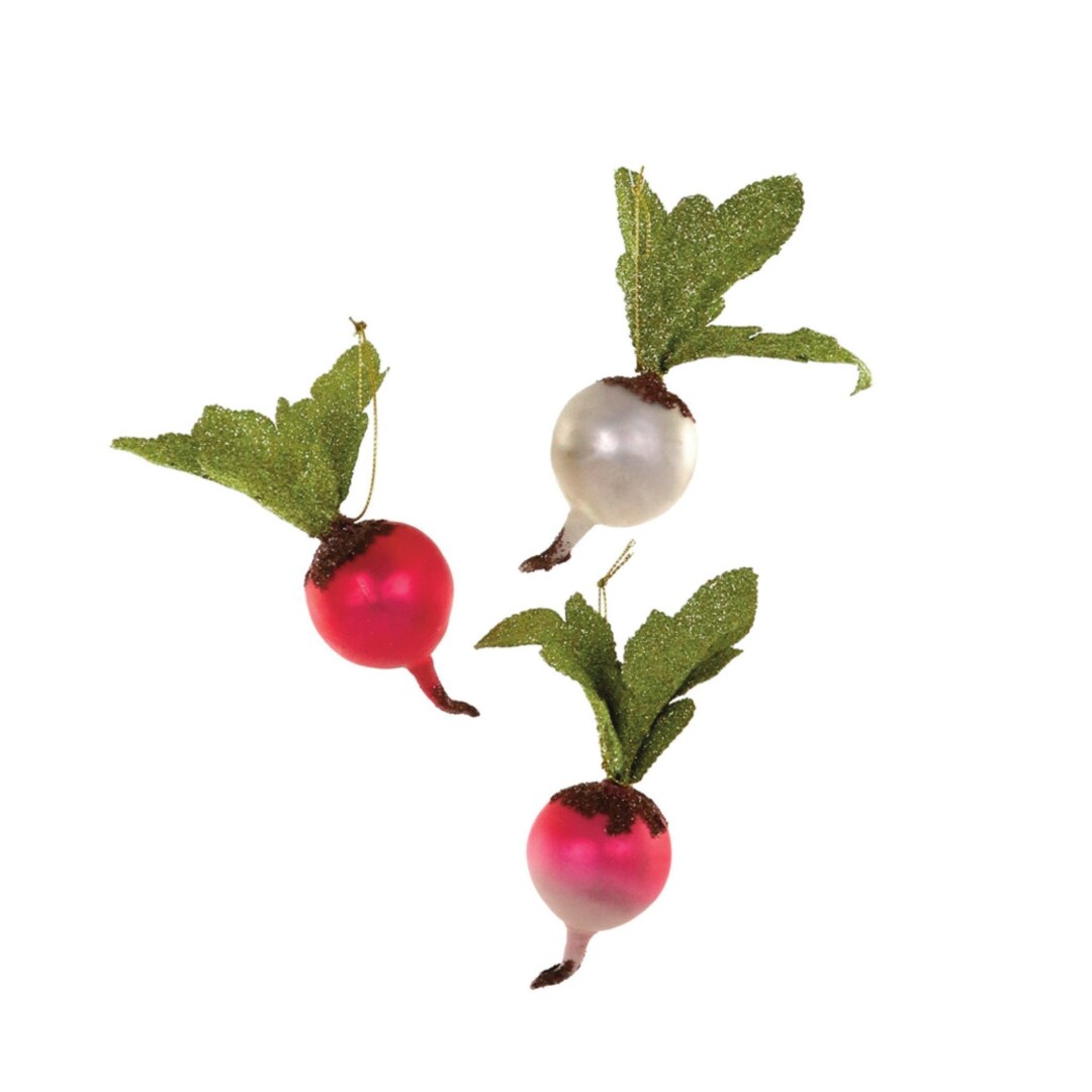 Field Radish Ornament, Glass Vegetable Bauble - Etsy
