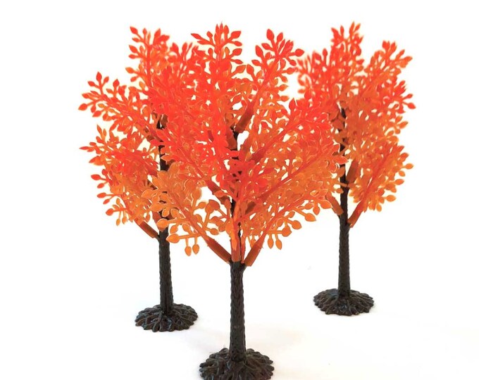 Fall Trees Cake Toppers 6 Autumn Cake Decorations Changing | Etsy