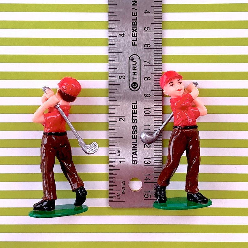 Golfer Cake Topper, Golfing Miniature - Etsy