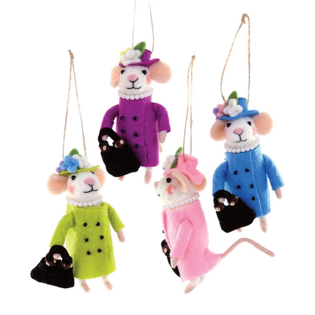 Queen Mouse Felted Wool Ornament, Royal Christmas - Etsy