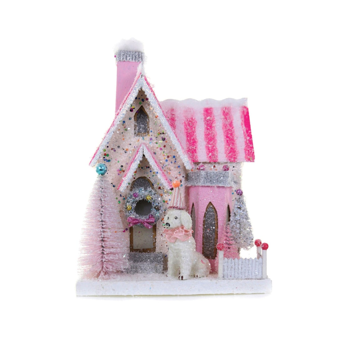 Poodle Palace 12.5" Paper Mache House - Etsy