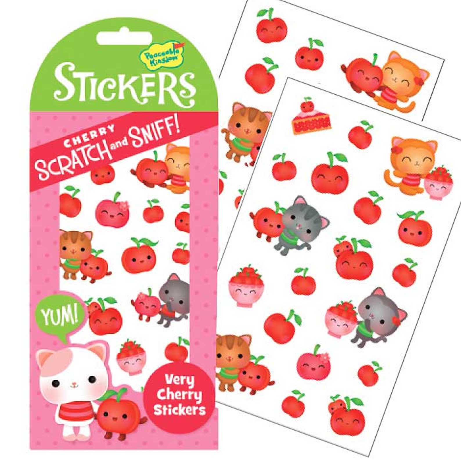 Very Cherry Scratch and Sniff Stickers Peaceable Kingdom - Etsy
