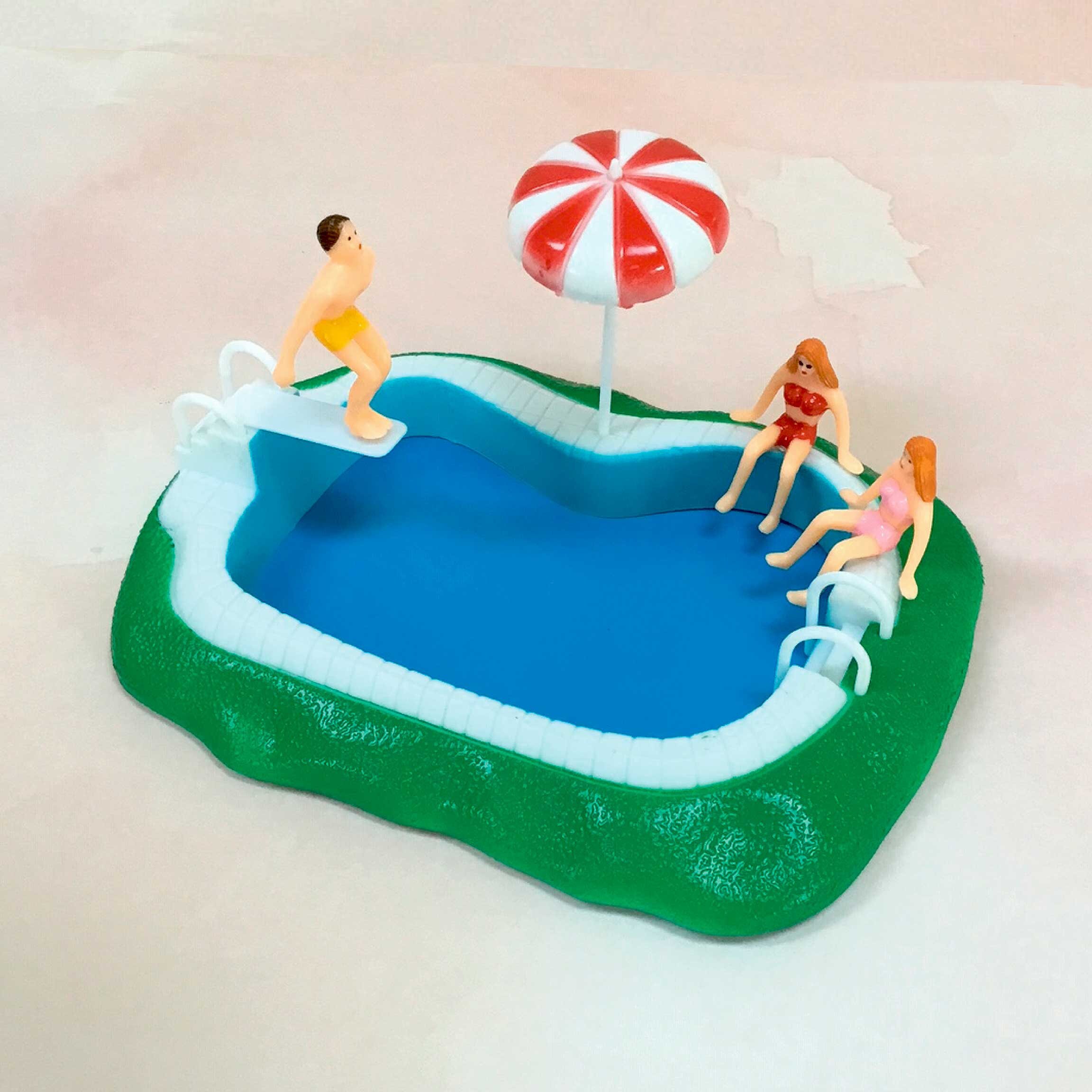 Swimming Pool Cake Topper Beach Party Decorations - Etsy