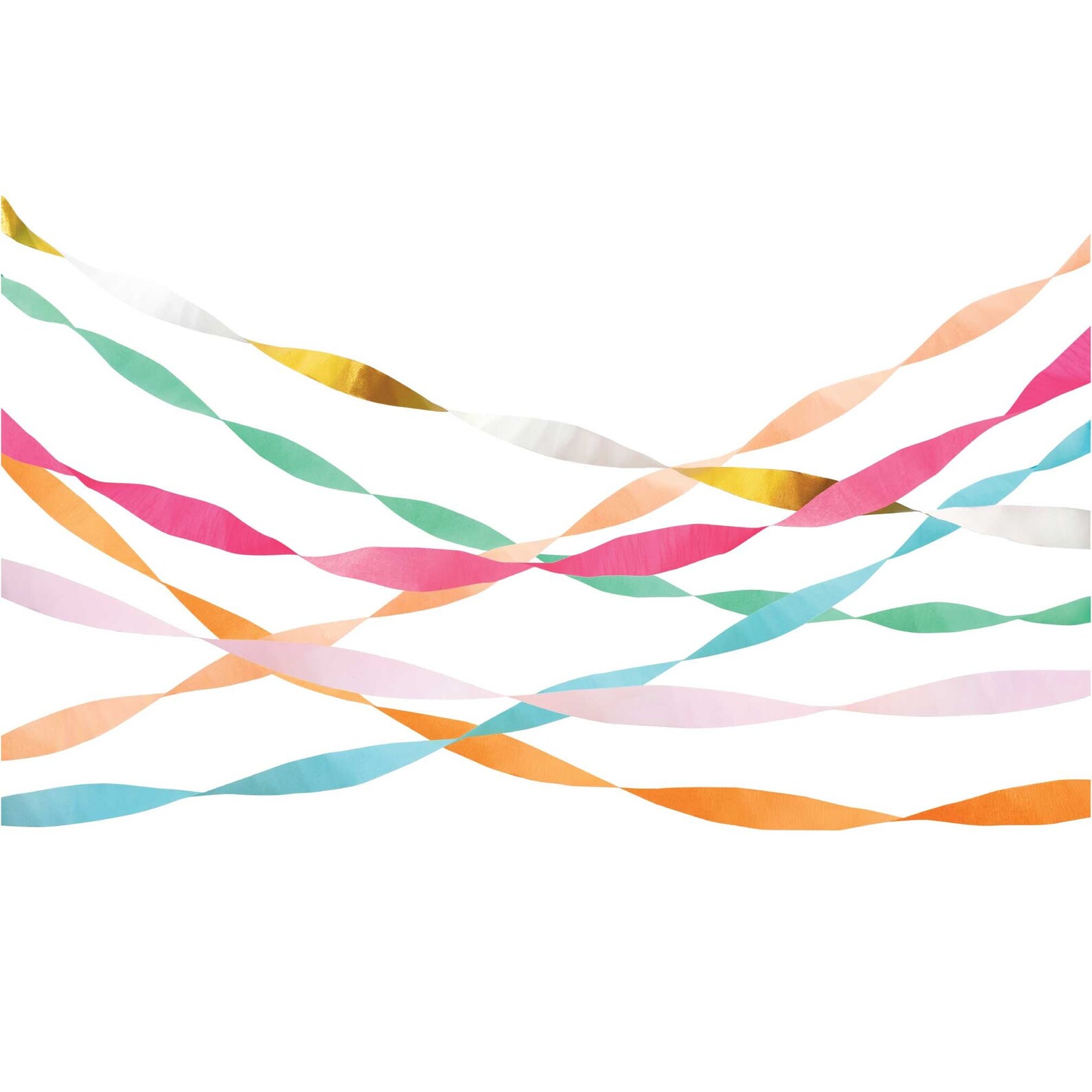 Serpentinas de papel crepé brillantes decoración de | Etsy