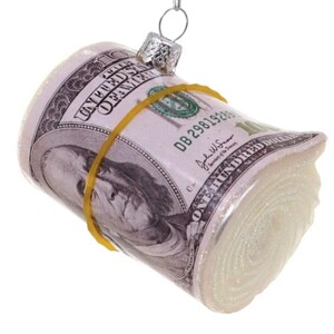 Roll of Cash Ornament, Fun Money Christmas Gift - Etsy