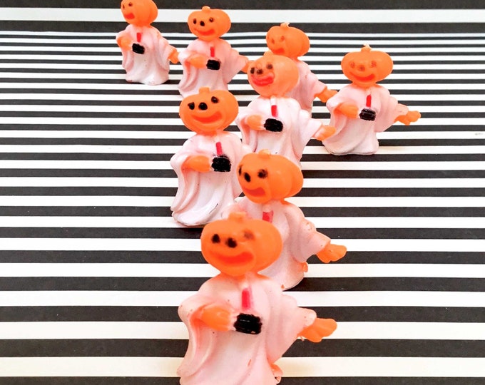 Vintage Halloween Toppers, 3D Ghost Decorations, Set of 6 - Etsy