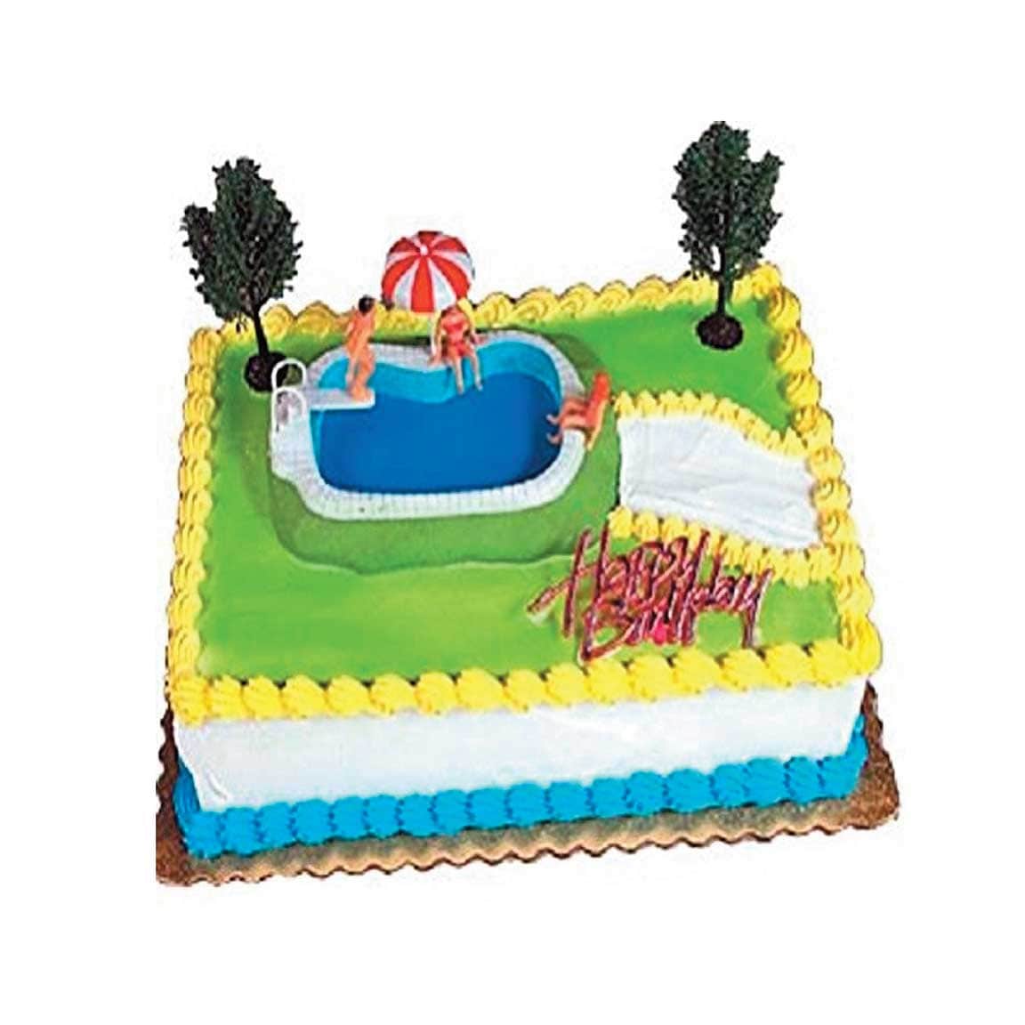 Swimming Pool Cake Topper Beach Party Decorations - Etsy