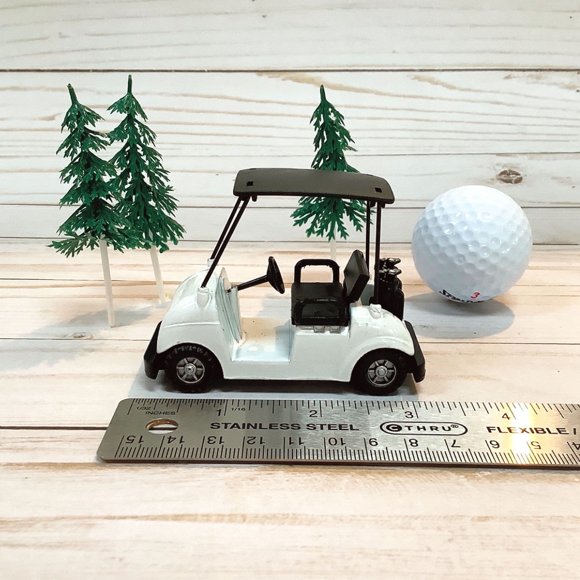 Golf Cart Cake Topper, Golfing Miniature - Etsy