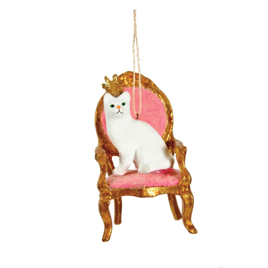 Kitten Queen Ornament, Cat With Crown, Cody Foster - Etsy