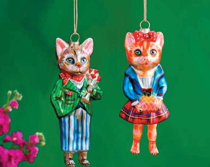 Nathalie Lété Fancy Feline Ornament, Cat Christmas Collectible - Etsy